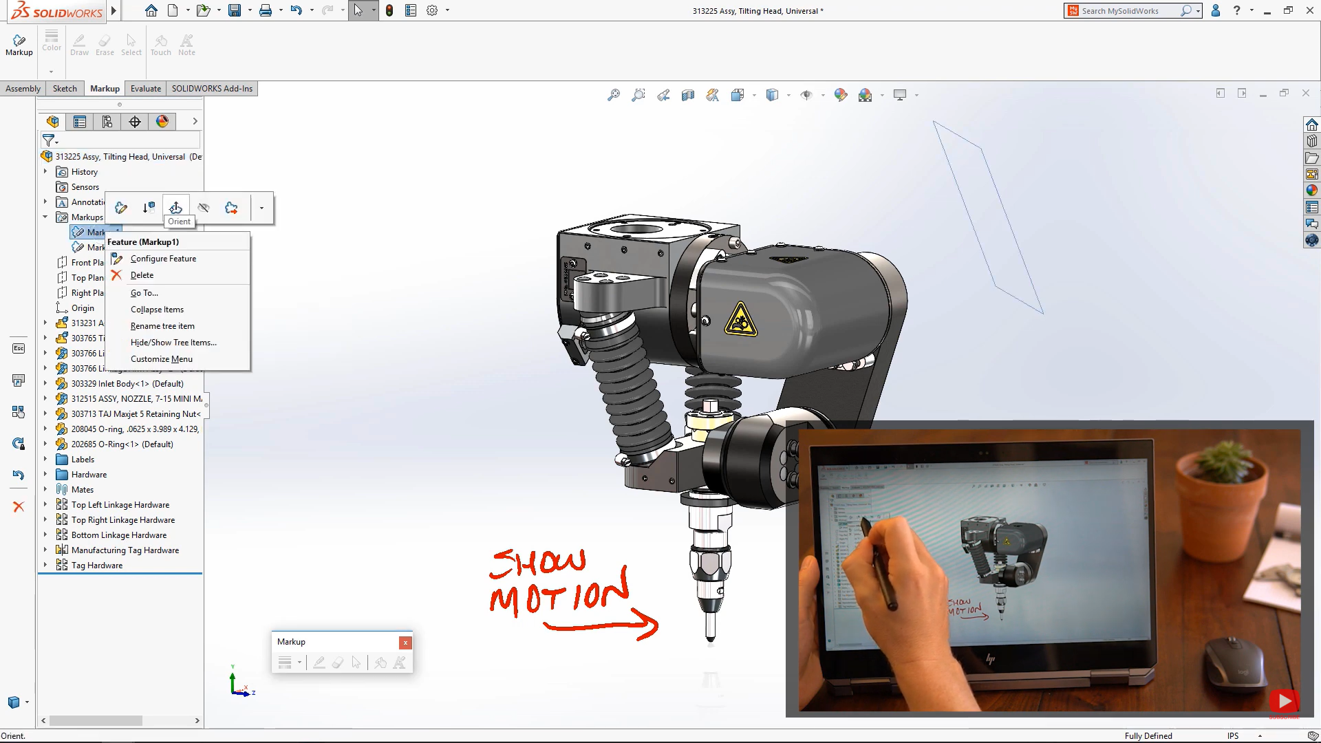 Novità SOLIDWORKS 2020 | La funzione Markup